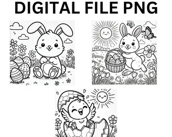 Adorable Easter Chick Coloring Page Activity Page - Fun & Festive ...