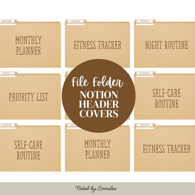 Notion File Folder Icons: 150 PNG Covers (digital Download) - Etsy