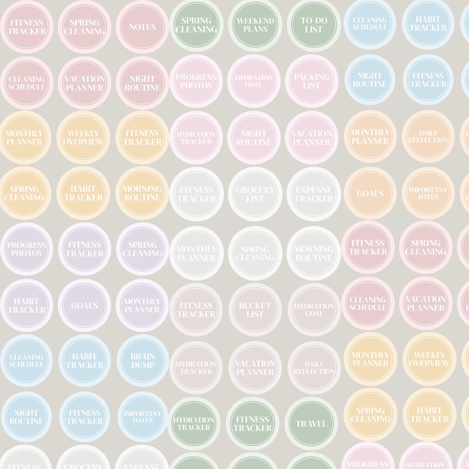 Color Coded Notion Icons and Headers Bundle (digital Download) - Etsy