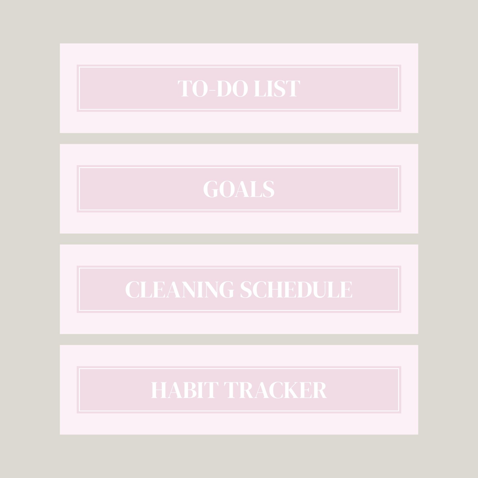 Pink Color Coded Notion Headers | Notion Planner & Template ...
