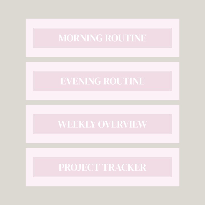 Pink Color Coded Notion Headers | Notion Planner & Template ...