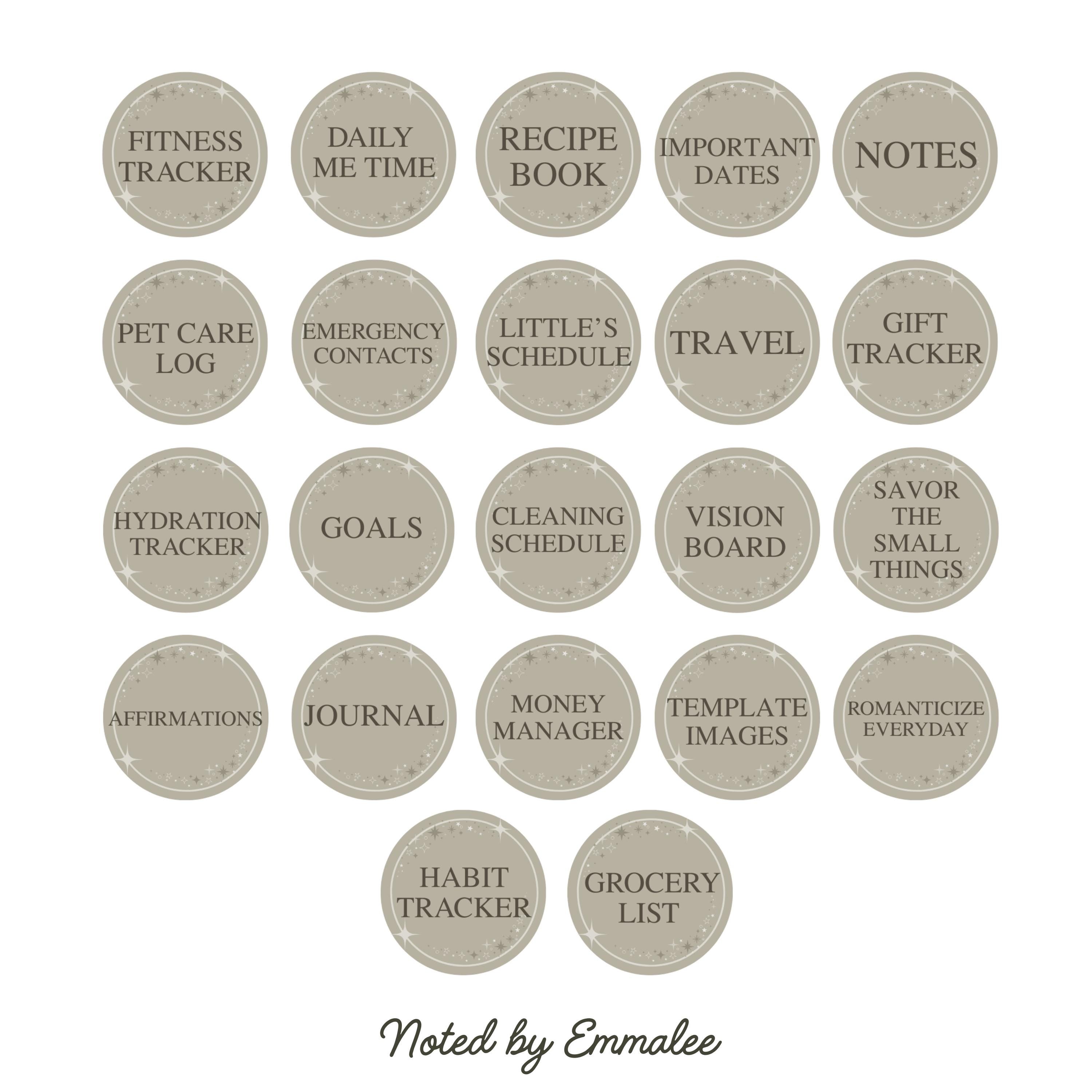 Neutral Sparkle Notion Icon Images | PNG Icons for Notion Planner ...