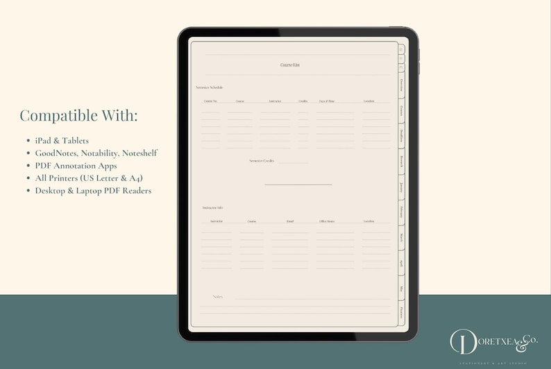 Academic Planner - Spring 2026 | Grad & Undergrad Student Organizer ...