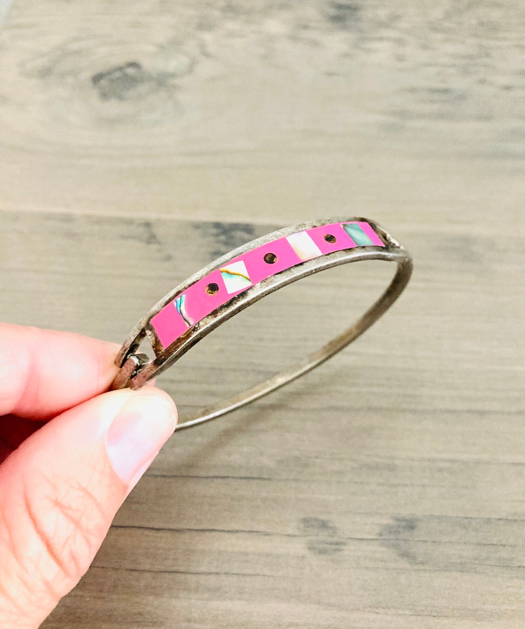 Vintage Hecho En Mexico Bracelet / Jewelry Bangle Alpaca Style Mexico ...