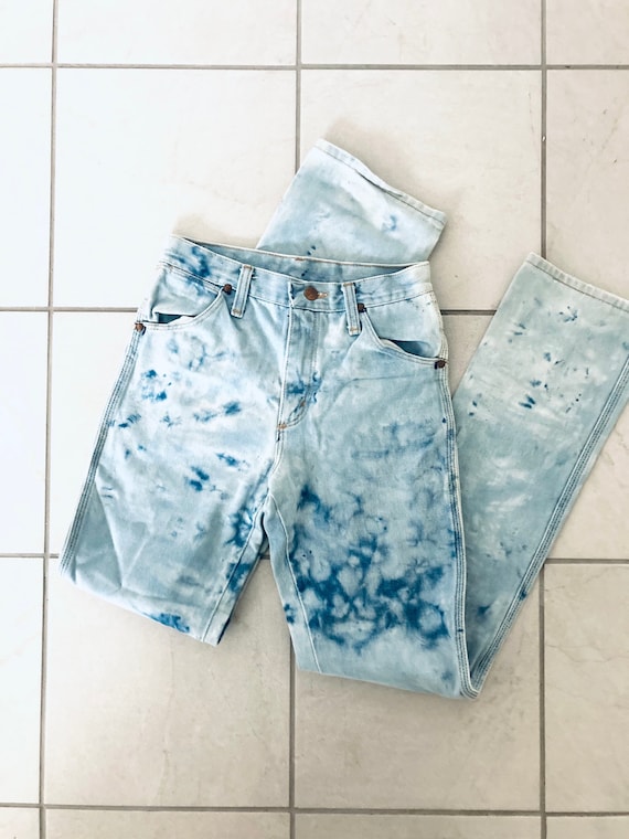 RARE Wrangler Acid Wash Jeans / Vintage 1980’s High W… - Gem
