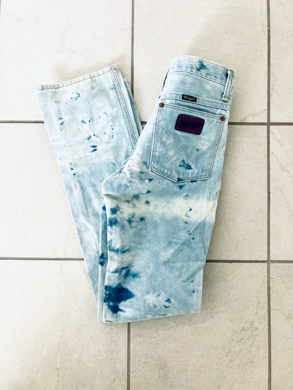 RARE Wrangler Acid Wash Jeans / Vintage 1980’s High W… - Gem