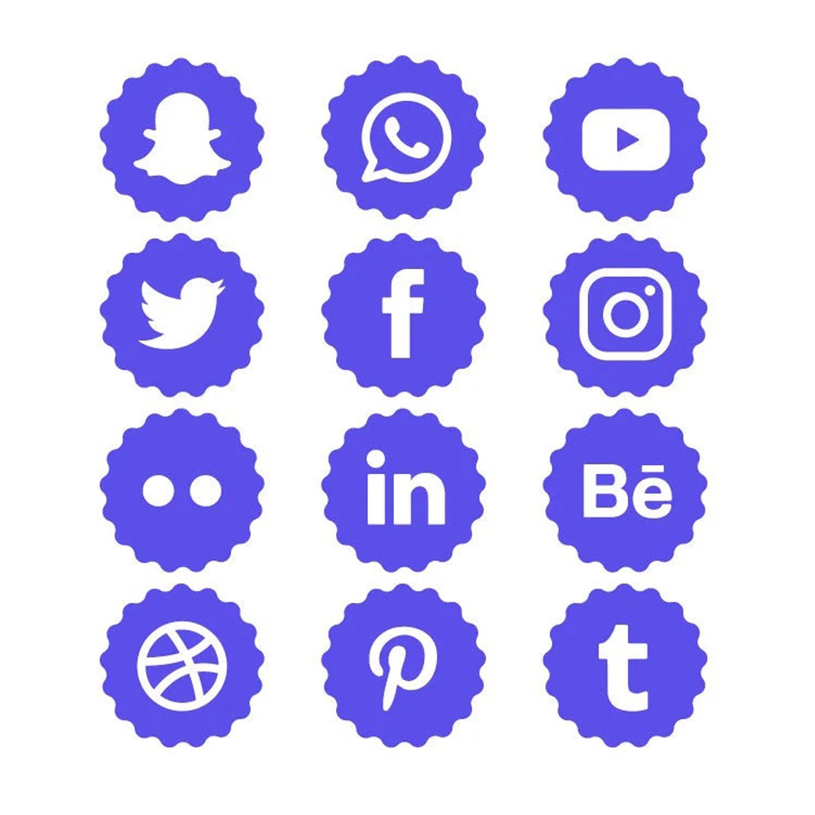 Social Media SVG Icons Bundle | Instagram, Facebook, Tiktok Logo SVG ...