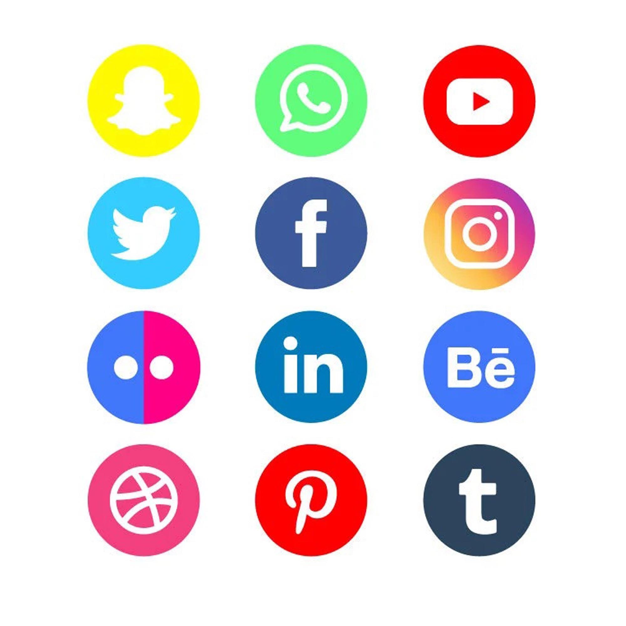 Social Media SVG Icons Bundle | Instagram, Facebook, Tiktok Logo SVG ...