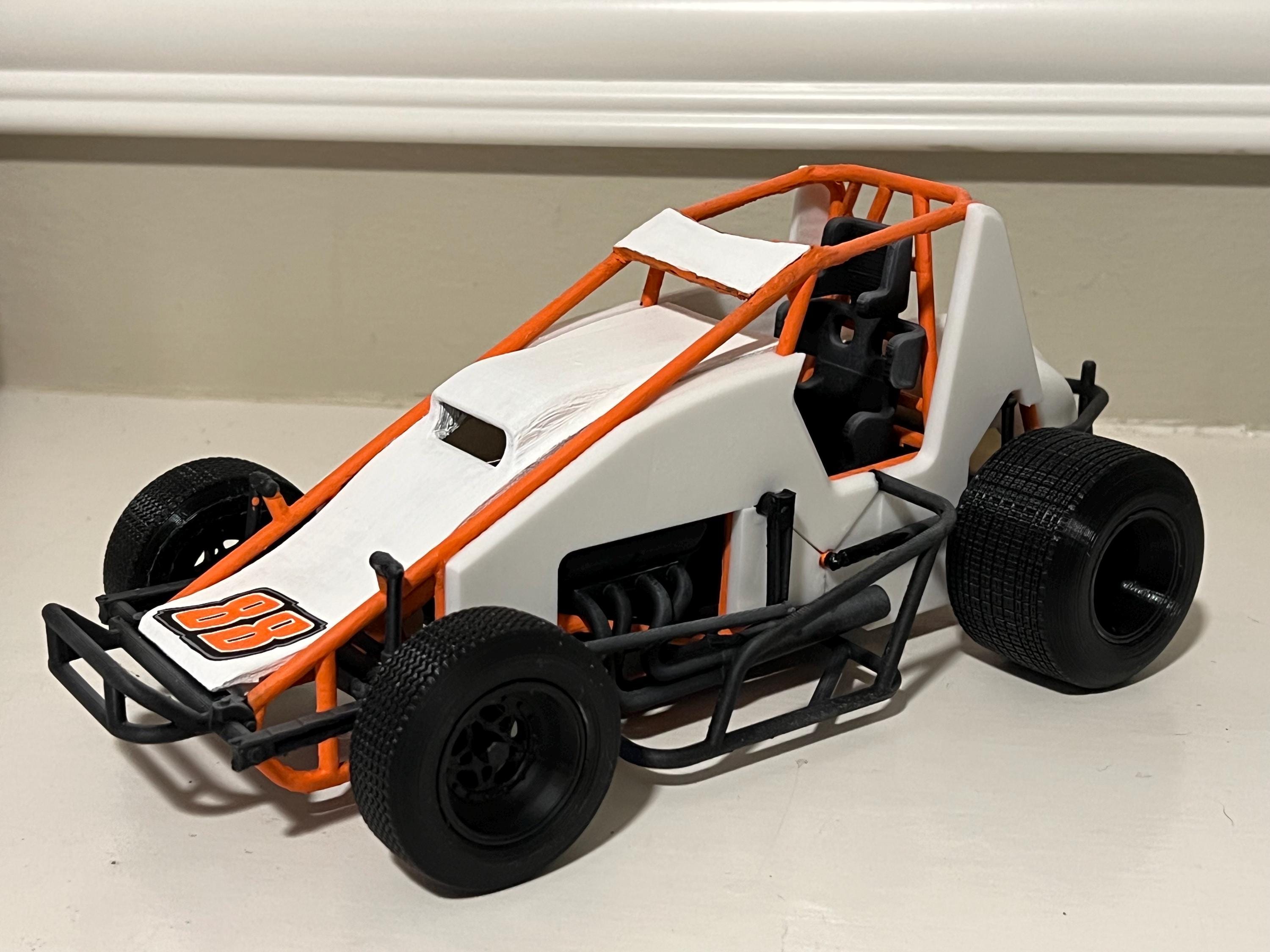 Custom Made to Order 3D Printed Wingless Sprintcar - Etsy