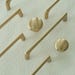 Moda Pull | Sleek Modern Brass Cabinet Drawer Pulls| Solid Brass Ball ...