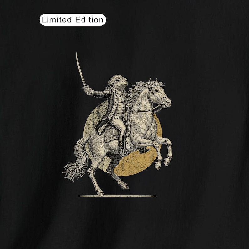 Funny Frog Washington Line Art T-shirt – Medieval Humor, Presidents Day ...