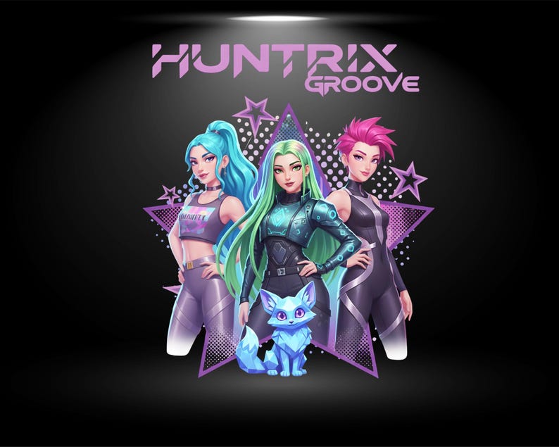 Kpop Demon Hunters PNG, Huntrix Clipart Sublimation Design (digital ...