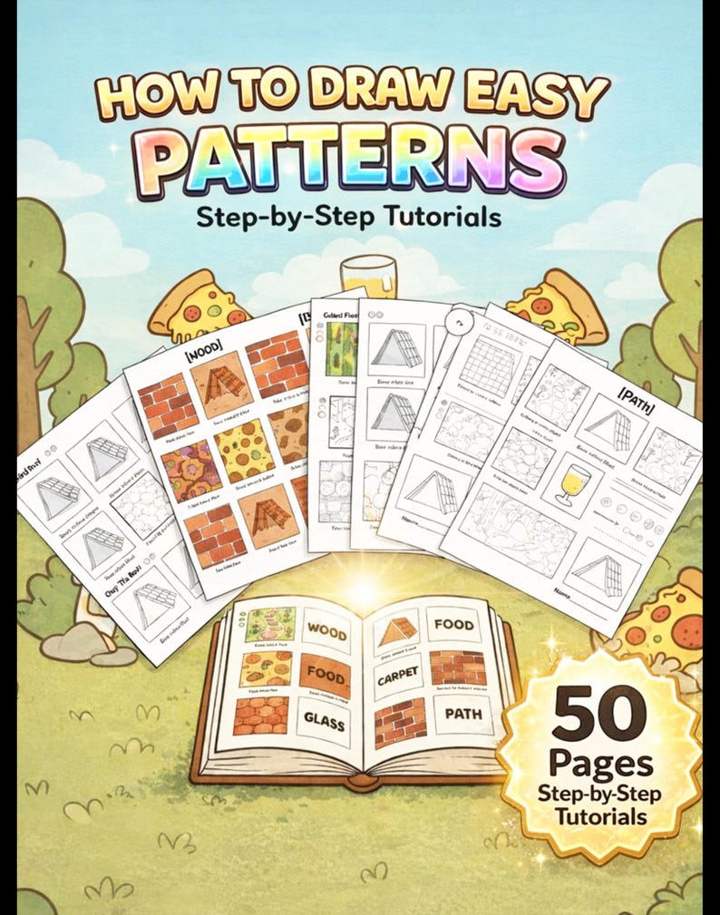 Easy Pattern Drawing Coloring Pages | Beginner-friendly (printable PDF ...