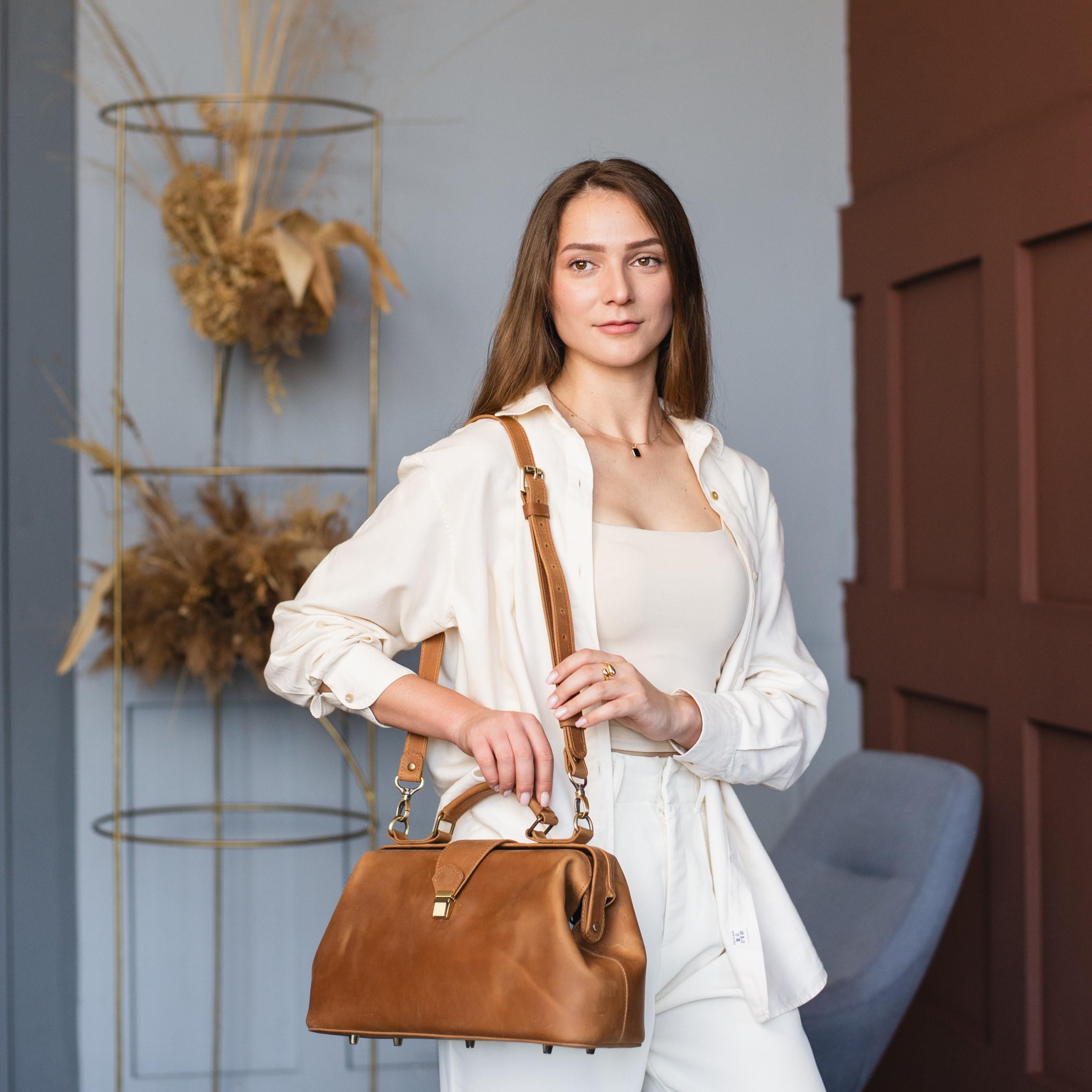 Leather Doctor Bag for Women, Leather Medical Bag, Leather Shoulder ...