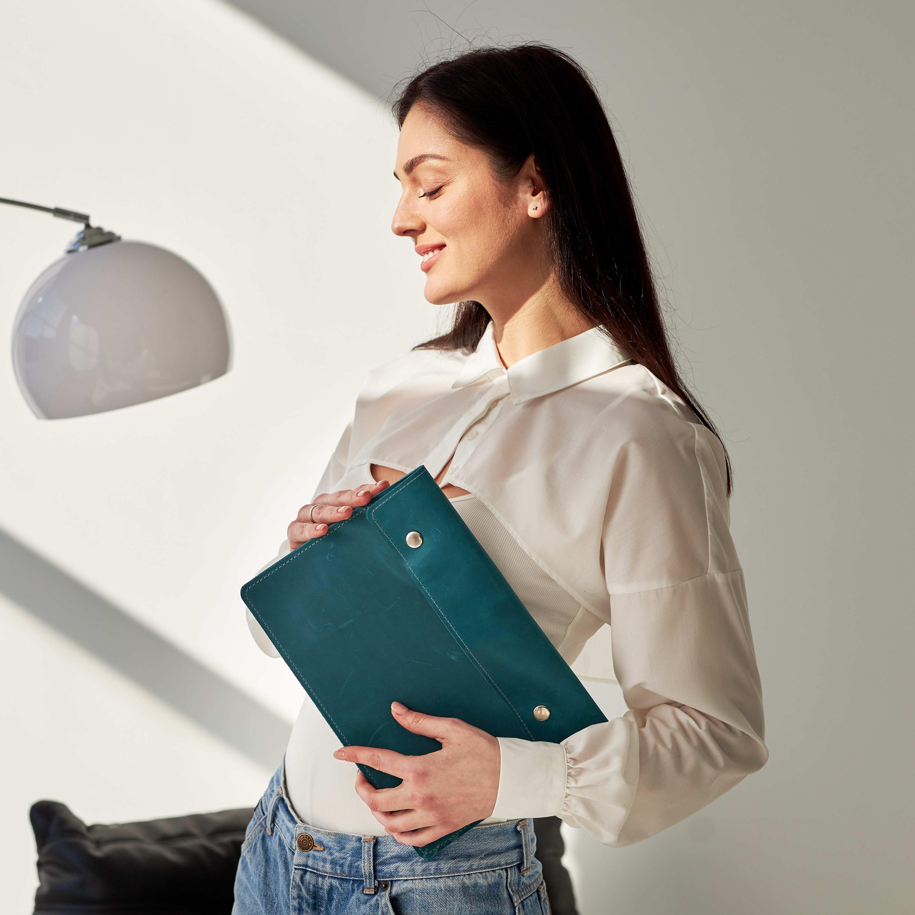 Custom Leather Document Holder, Personalized Leather Folder, Leather ...