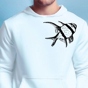 Tropical Fish Vector Set. for Print or Design. Hand Drawn Black and ...