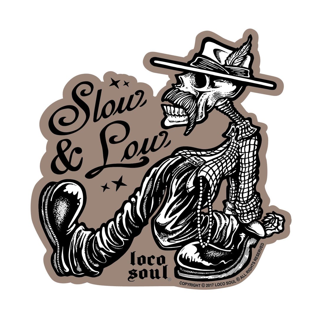 Slow & Low Sticker - Etsy