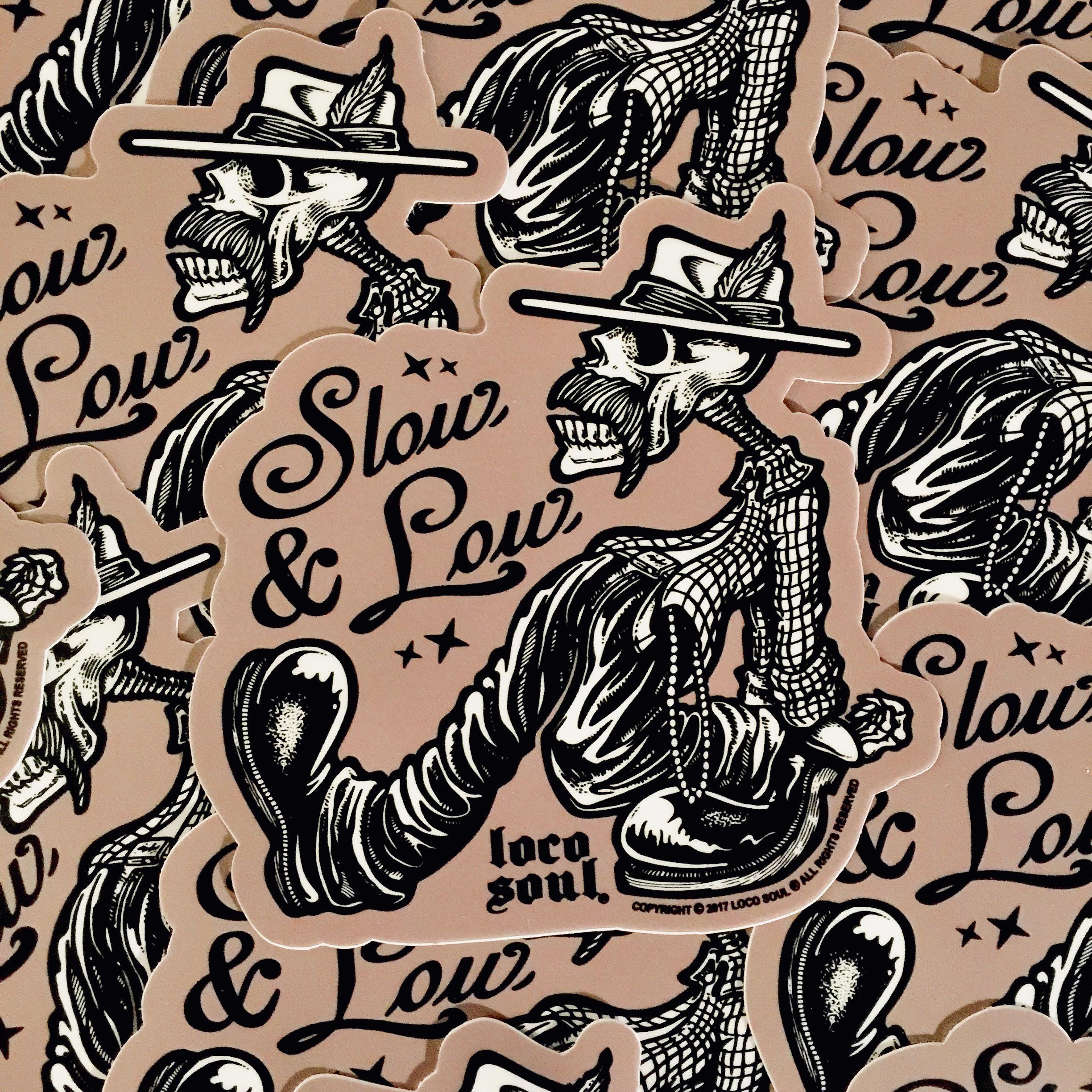 Slow & Low Sticker - Etsy