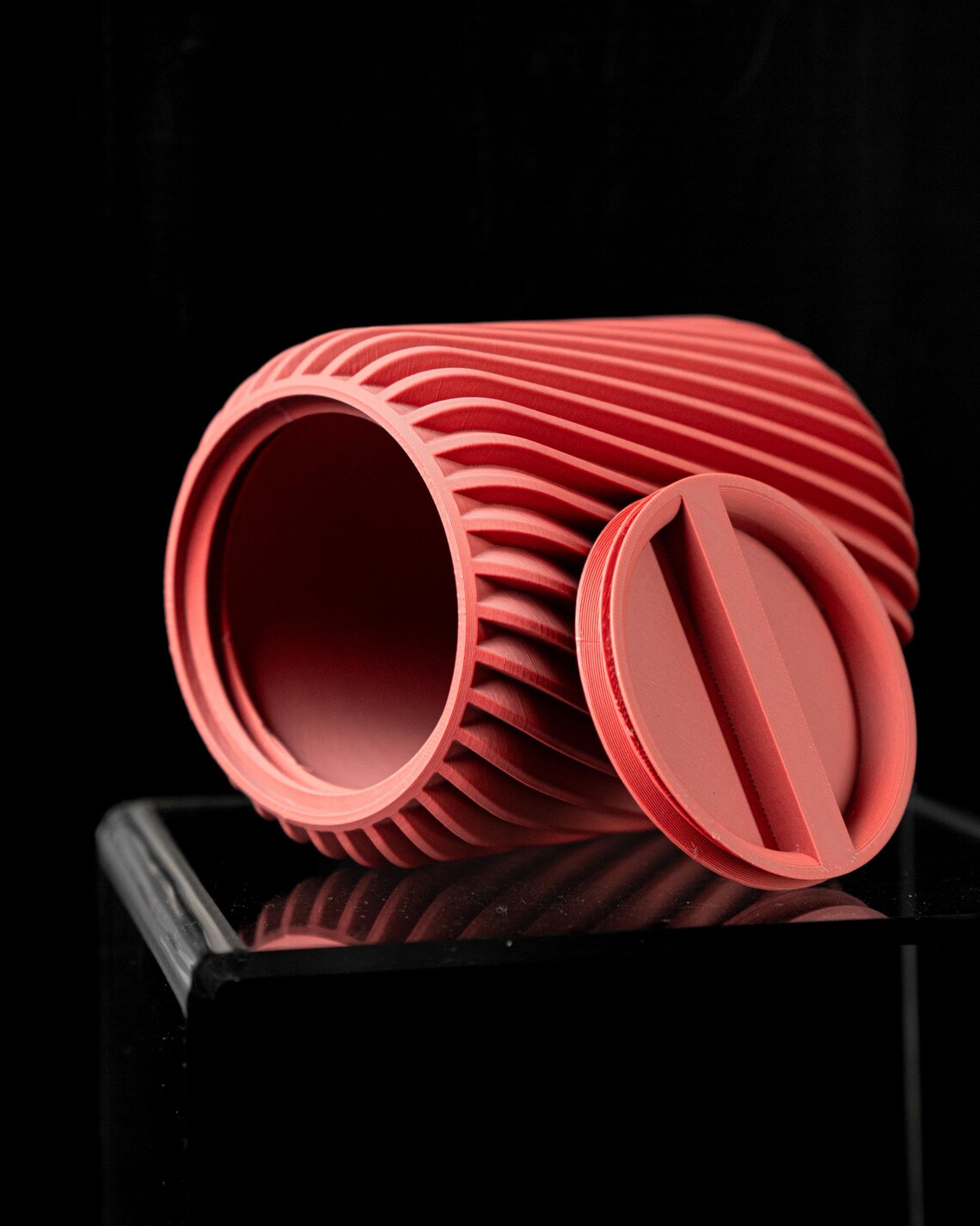 Ridged Storage Container - Sustainable 3D Printed Mini Storage ...