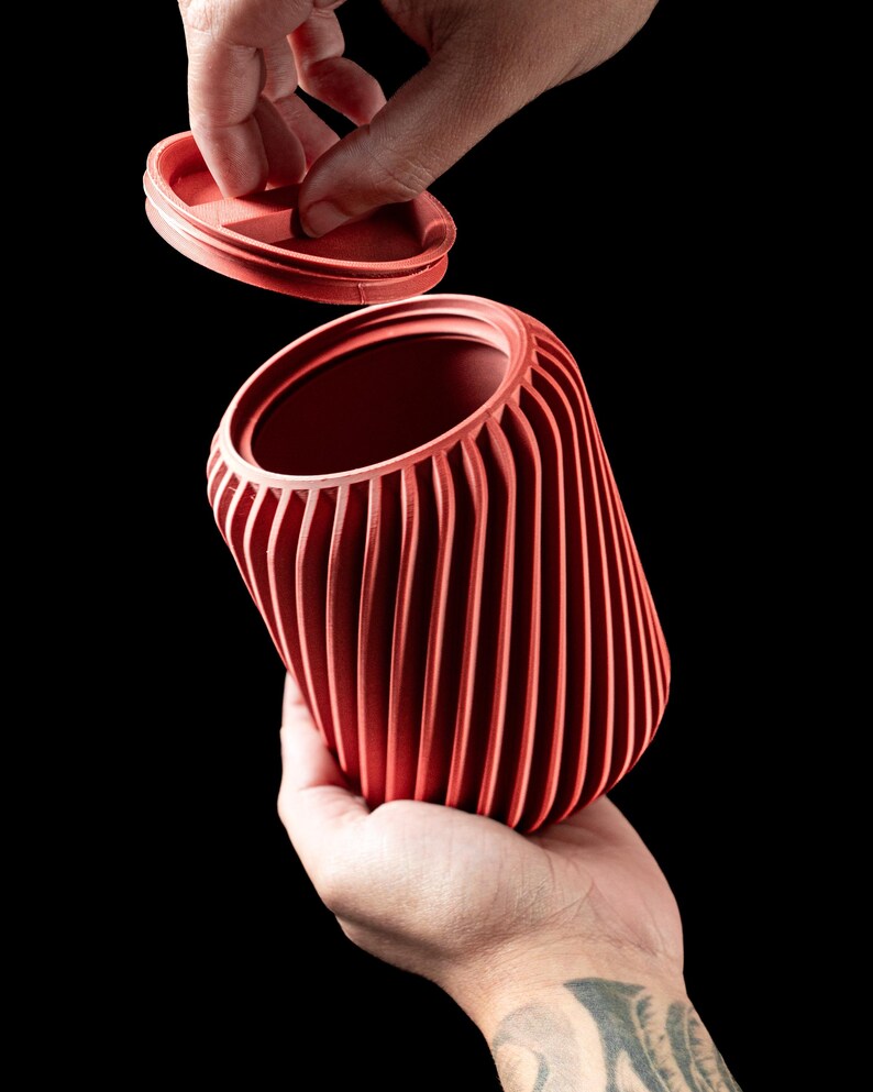 Ridged Storage Container - Sustainable 3D Printed Mini Storage ...