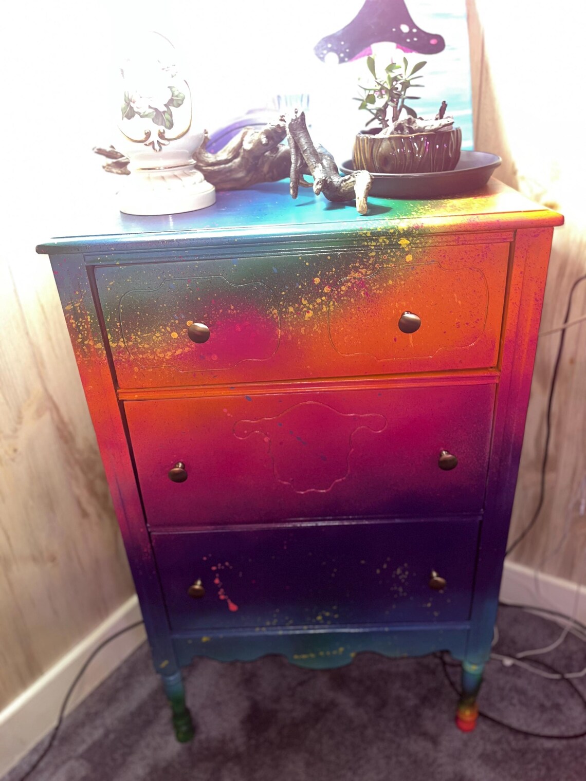 Rainbow Chest of Drawers - Etsy
