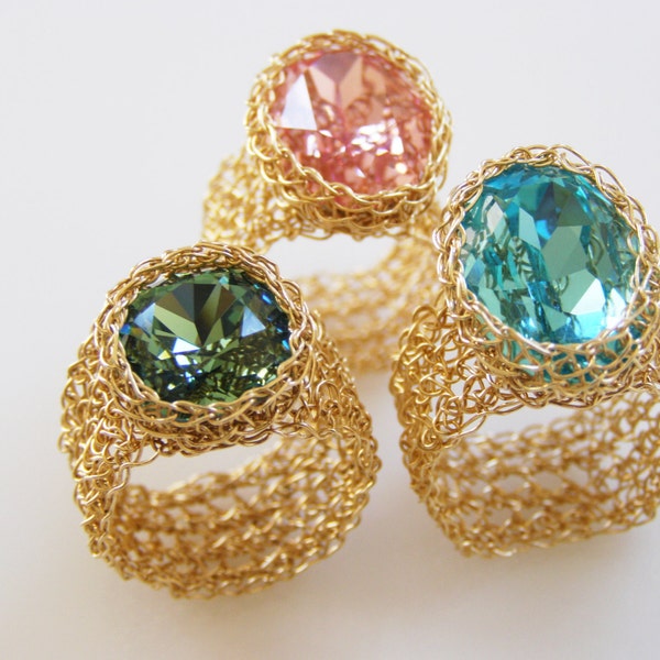 Swarovski Ring - Etsy