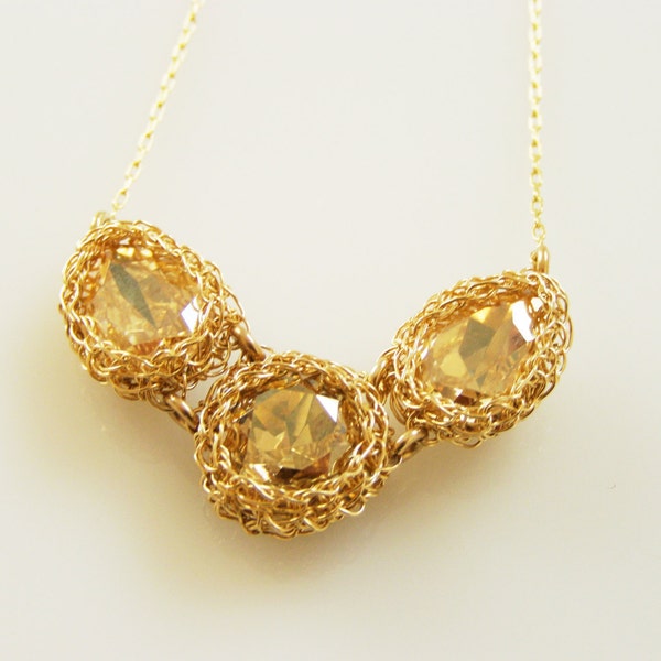 Triplets Necklace - Etsy