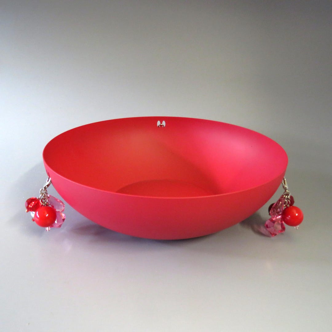 Alessi by Marta Sansoni - Red Fruit Bowl Ba Rock - Collectible Item ...