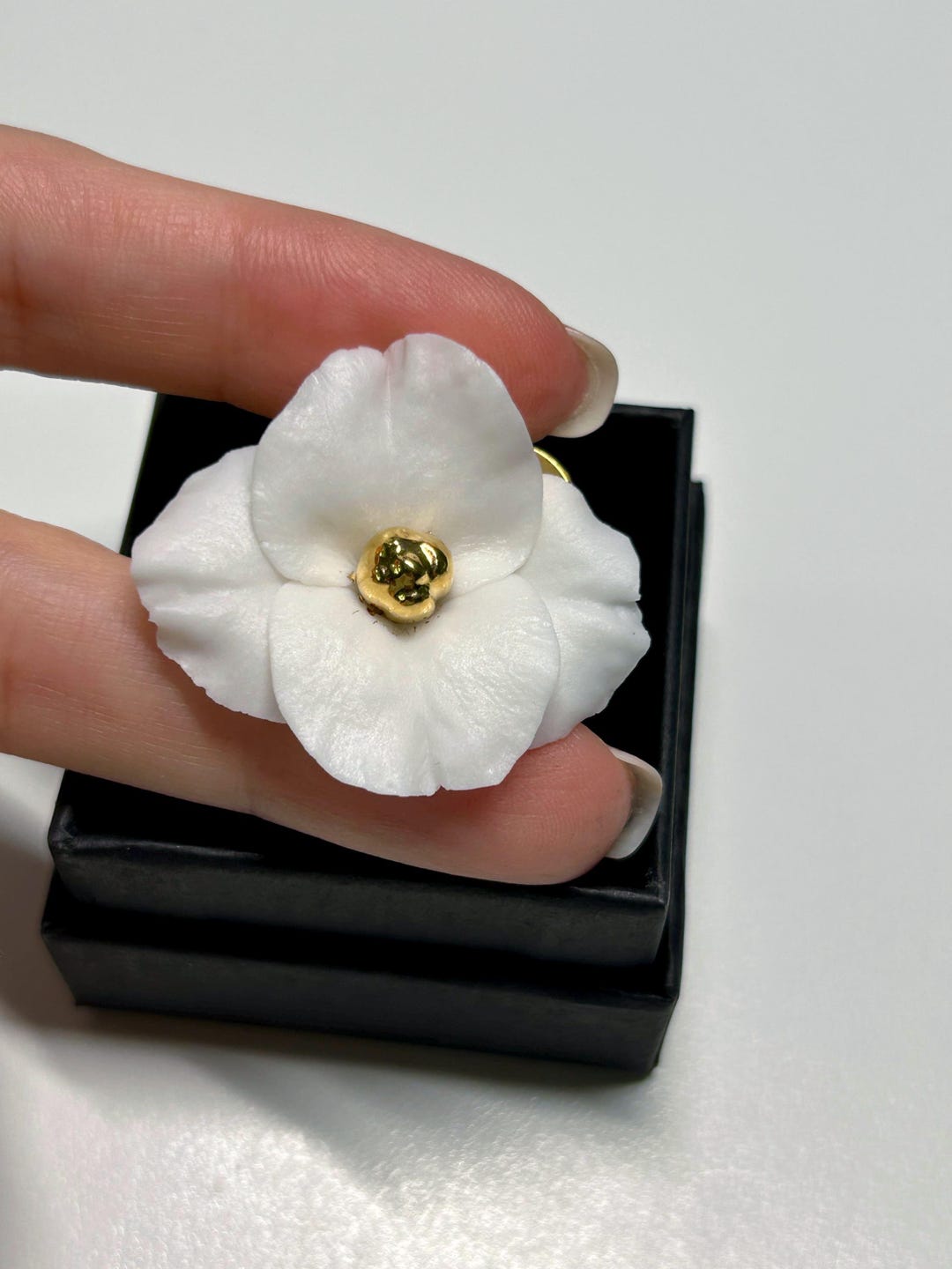 Elegant Hot Porcelain Flower Brooch, Handmade, - Etsy