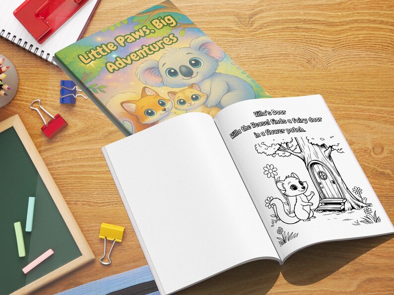Printable Animal Coloring Book, Forest Creatures, Digital Download ...