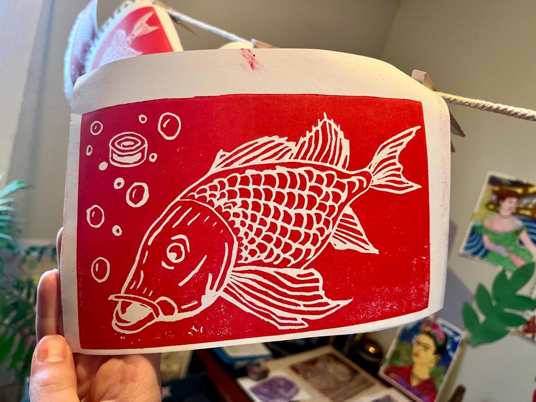 Red Snapper Print - Etsy