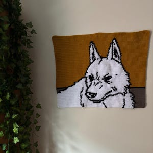 Moro Wolf Tapestry Crochet Pattern | Studio Ghibli DIY (PDF Pattern) - Etsy