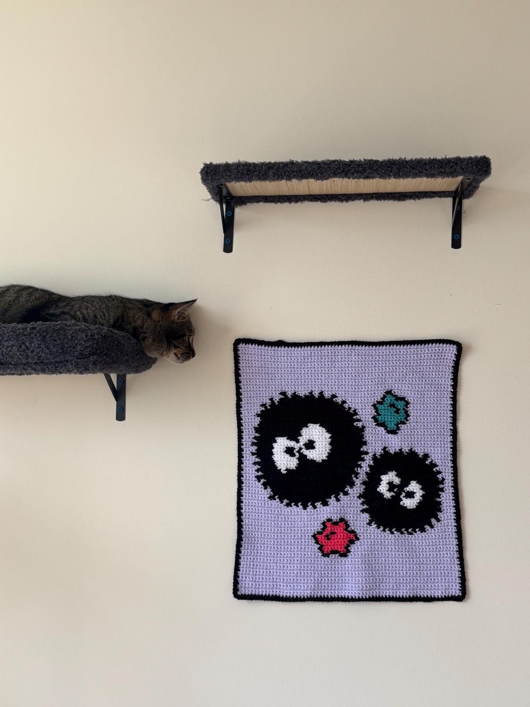 Sprites Tapestry Crochet Pattern: Studio Ghibli DIY Wall Decor (PDF ...