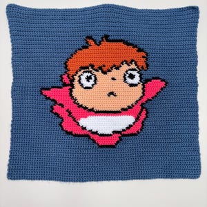 Ponyo Tapestry Crochet Pattern PDF | Studio Ghibli Crochet Pattern ...