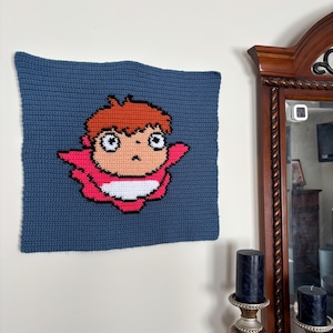 Ponyo Tapestry Crochet Pattern PDF | Studio Ghibli Crochet Pattern ...