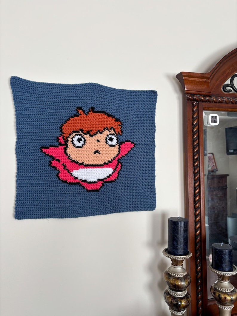 Ponyo Tapestry Crochet Pattern PDF | Studio Ghibli Crochet Pattern ...