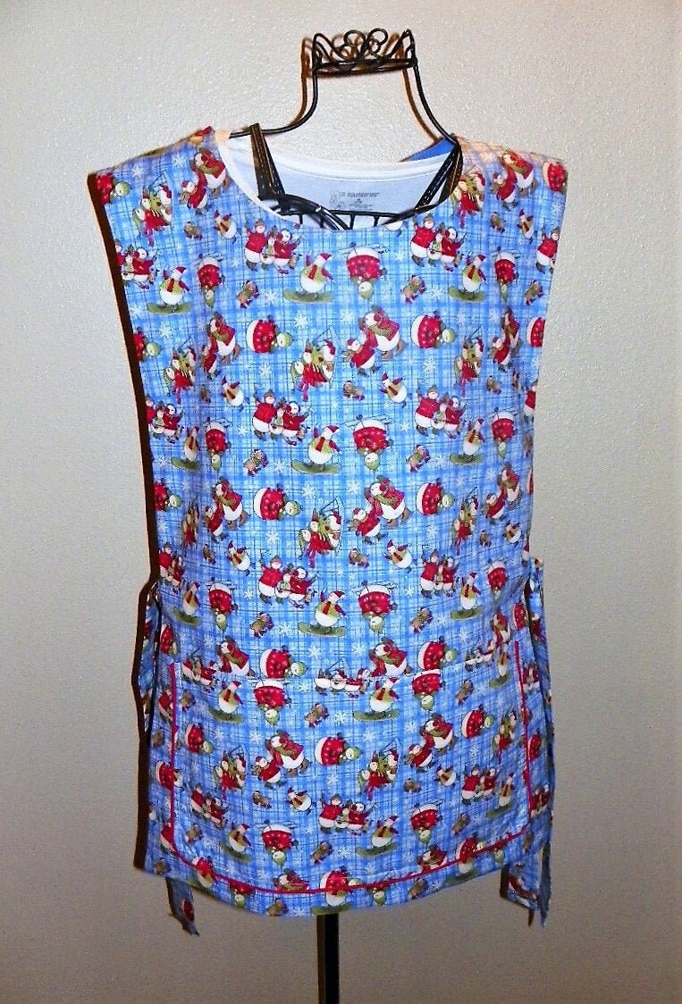 Kitchen Cobbler Lined Apron for Women With Pockets Snowman | Etsy