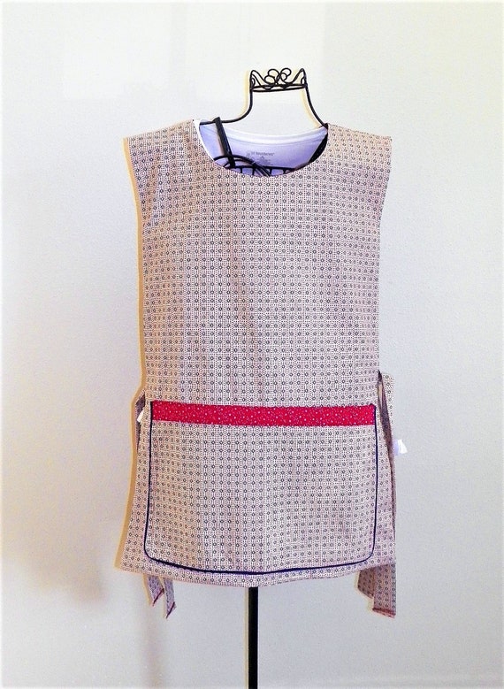 Cute Kitchen Cobbler Lined Apron Smock Stars in a Row Handmade | Etsy