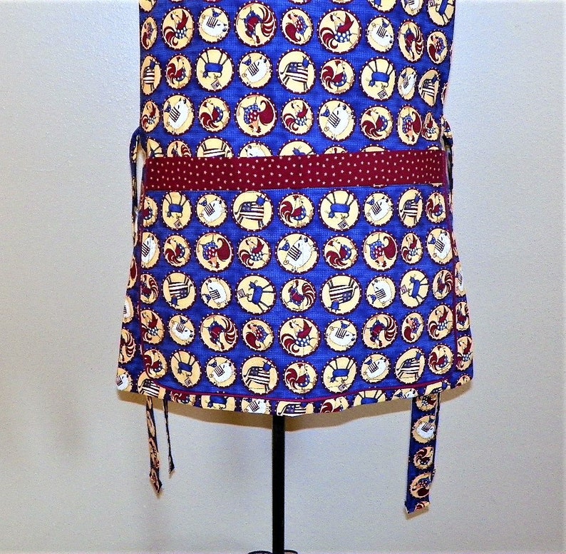 Colorful Kitchen Cobbler Lined Apron Smock Patriotic Animals - Etsy