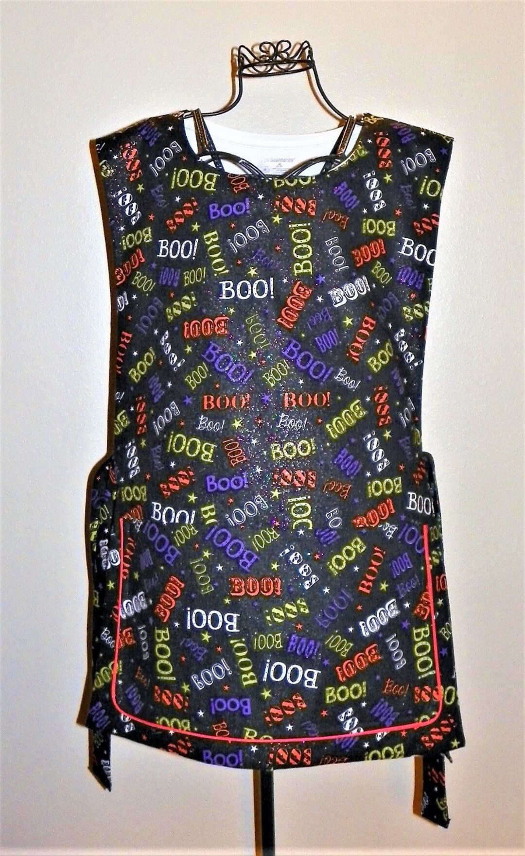 Halloween Kitchen Cobbler Lined Apron Boo Handmade for Kitchen Cooking ...