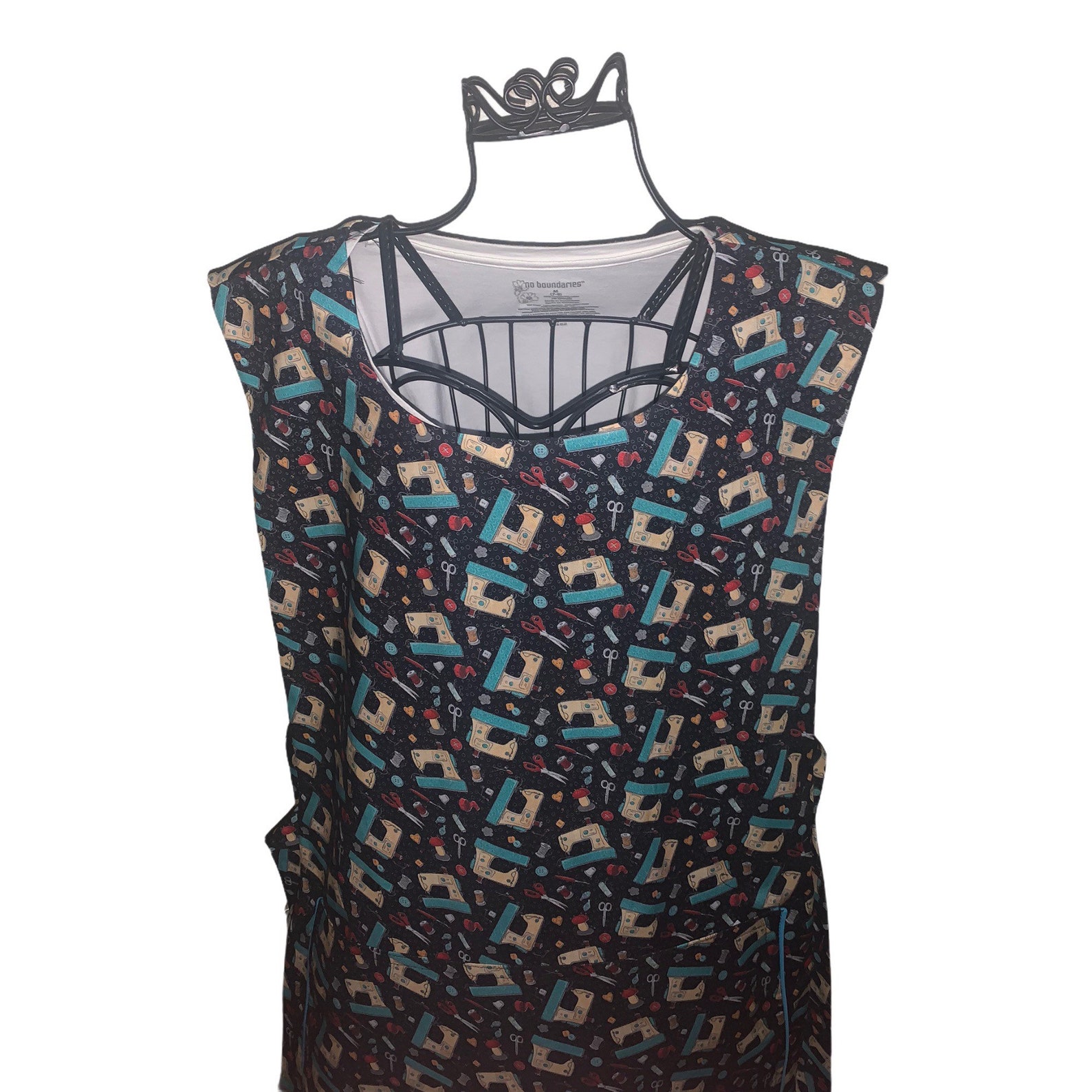 Kitchen Cobbler Lined Apron Smock Sewing Machines and | Etsy