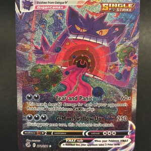 Gengar VMAX Alternate Art Secret (secret Rare) 271/264 High Quality ...