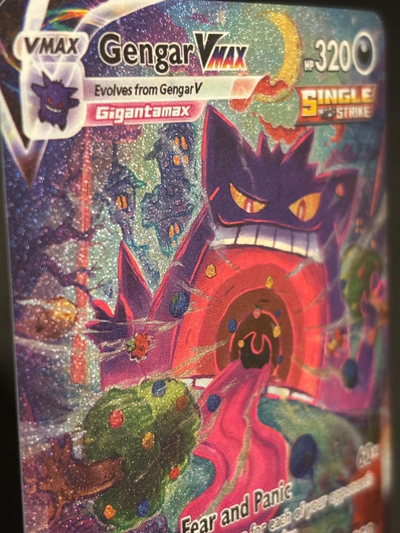 Gengar VMAX Alternate Art Secret (secret Rare) 271/264 High Quality ...