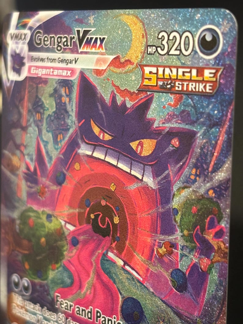 Gengar VMAX Alternate Art Secret (secret Rare) 271/264 High Quality ...