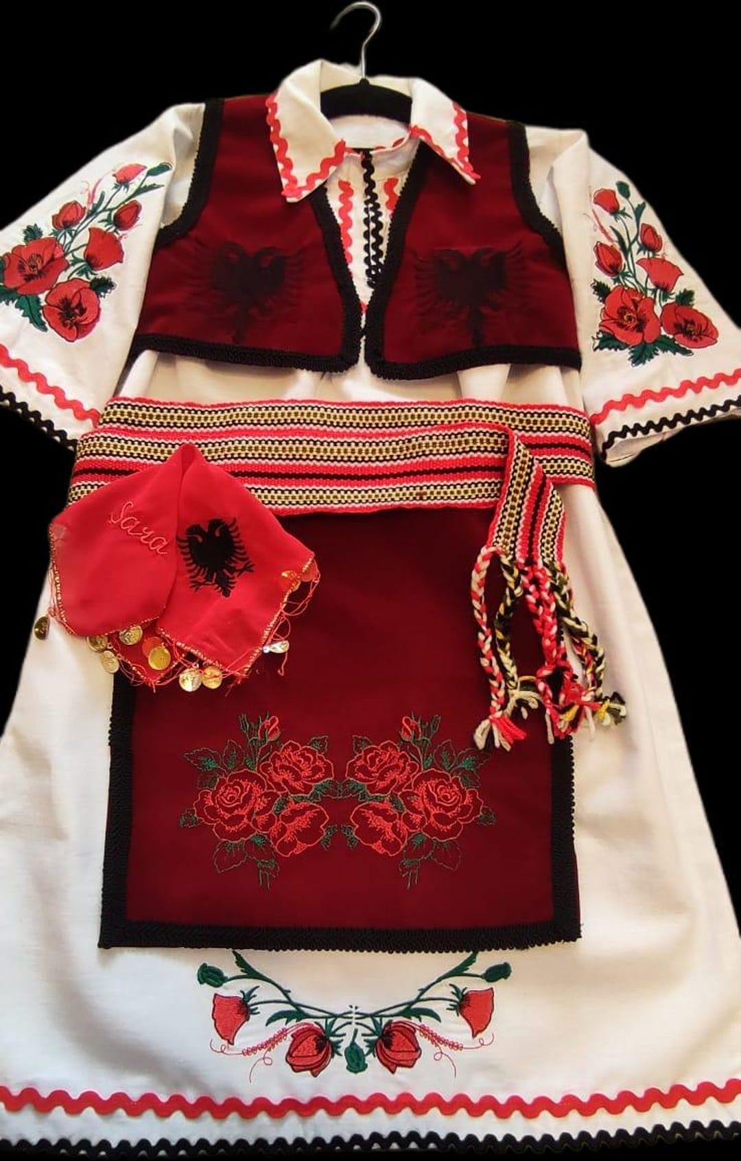 Veshje Tradicionale Shqiptare Për Vajza - Etsy