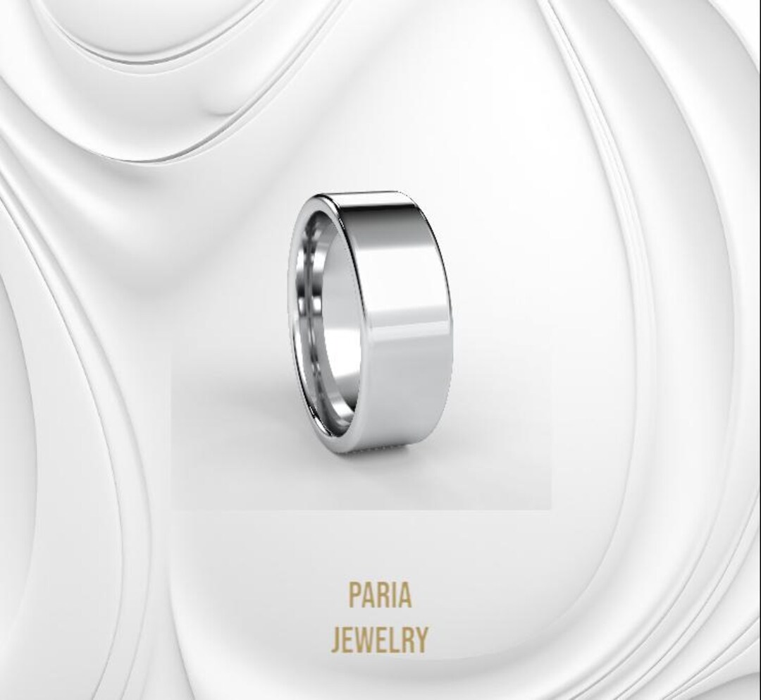 8mm Bold Classic High-polish Gold Wedding Band – Unisex Wide Comfort ...