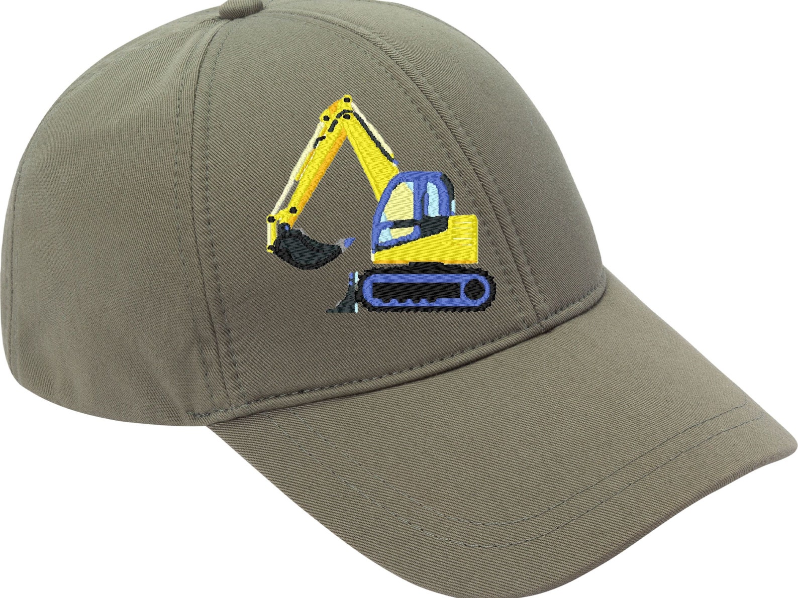 Miniature Construction Excavator Embroidery Design for Hat - Etsy