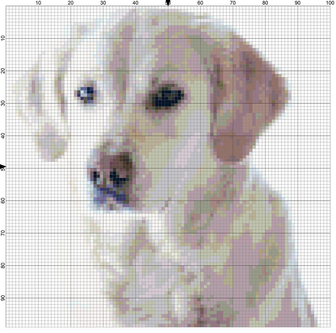 Cross Stitch Labrador Retriever Dog Pdf Pattern - Etsy
