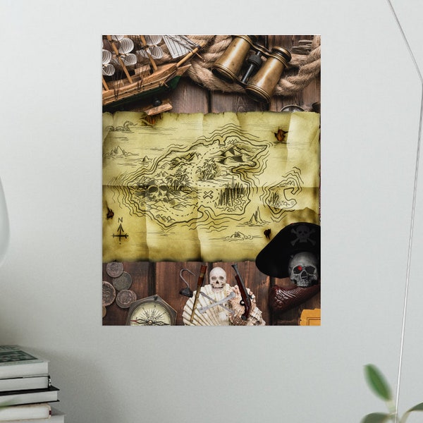 Treasure Hunt Poster - Etsy