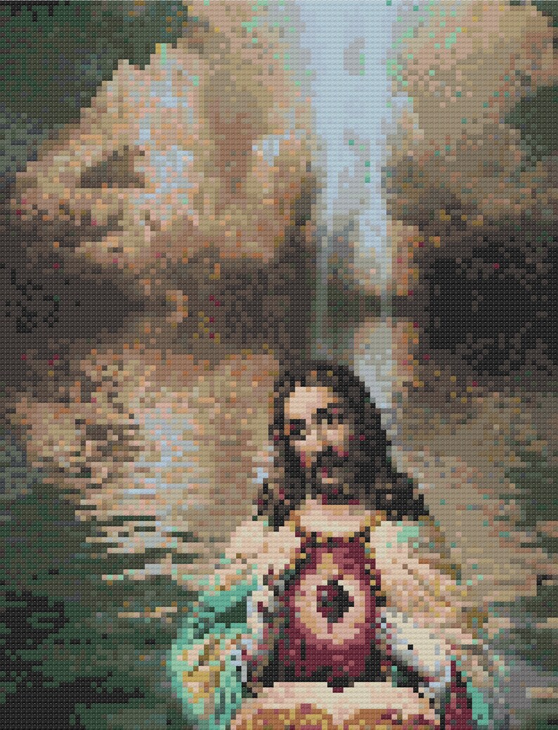 Jesus Cross Stitch Pattern Pdf - Etsy